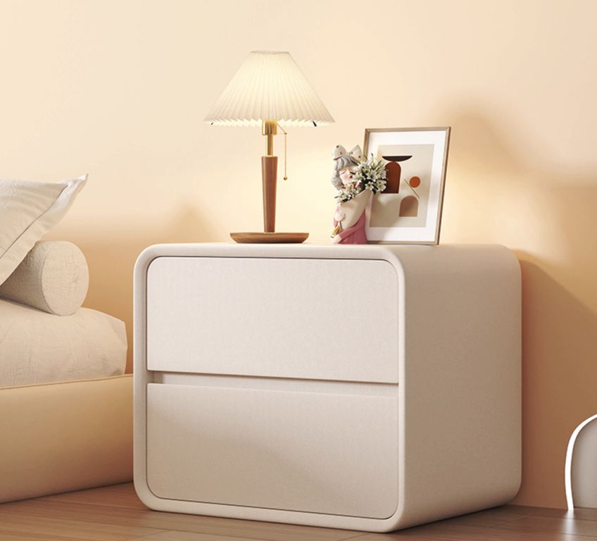 GENERICO Velador Moderno Madera Con Revestimiento de Cuero 50x47x40cm | falabella.com