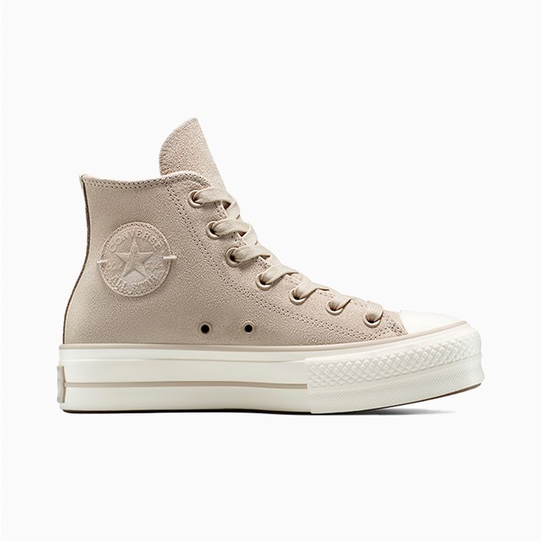 CONVERSE Zapatilla Converse Chuck Taylor All Star Lift Suede Mujer Café ...