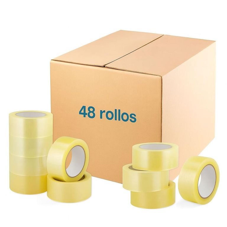PRO OUTDOOR Cinta de Embalaje 48 mm X 100 m – Caja 48 Unidades ...