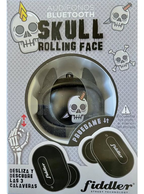 GENERICO Audifono Fiddler Figura Skull Rolling Face Negro | Falabella Chile