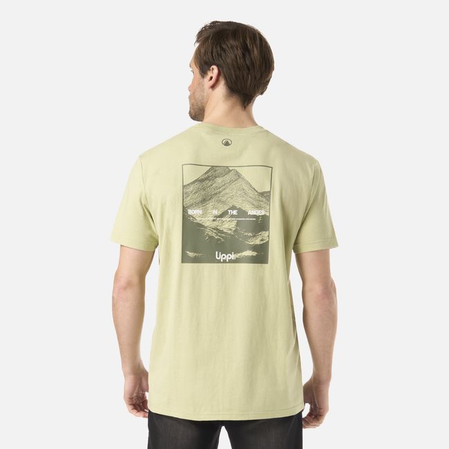 LIPPI Polera Hombre Logo Lippi Back Print T-Shirt Verde Manzana Lippi ...