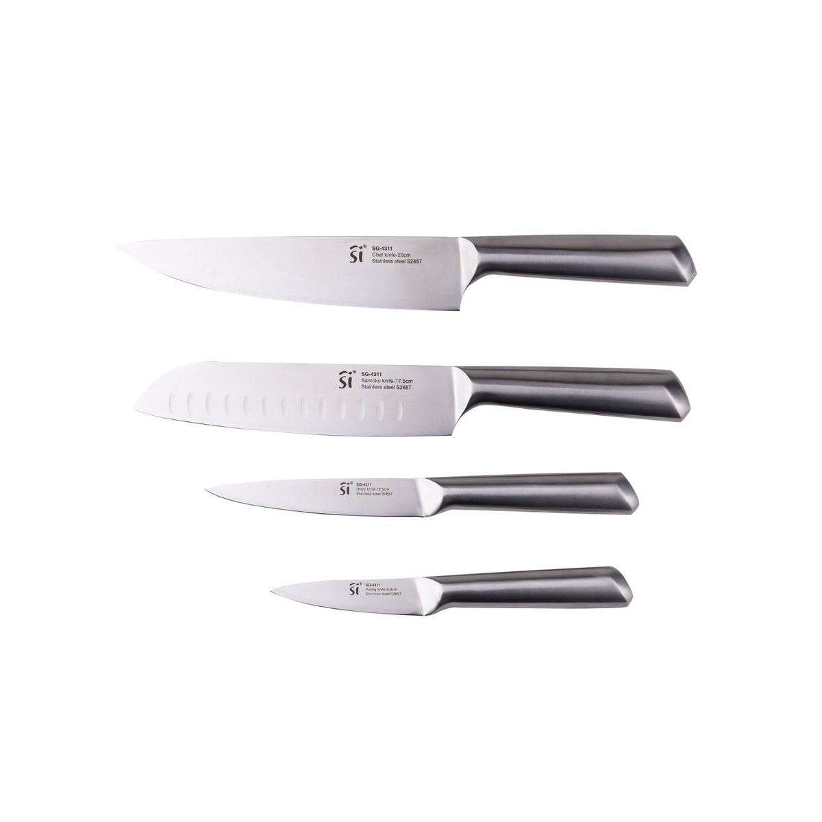 BERGNER SET 4 CUCHILLOS ACERO INOXIDABLE AGROS | Falabella Chile