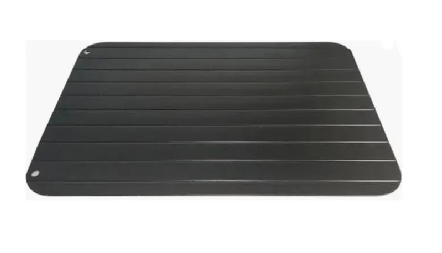 Tabla Para Descongelar Rápido Tabla De Aluminio Carnes Lisa Negro ...