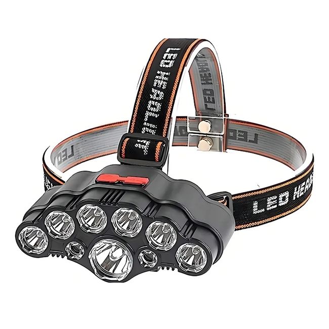 GENERICO Linterna Minero De 9 Led Cabeza Ajustable Recargable Usb ...