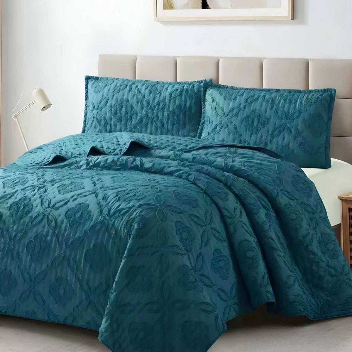 GENERICO CUBRECAMA QUILT DELGADO DISEÑO TUFTING DE LUJO SUAVE 2 PLAZAS ...