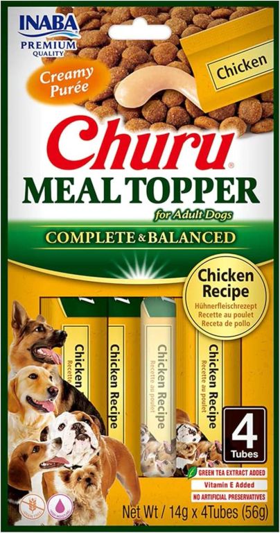 INABA Snack Para Perros Churu Meal Topper 14g X 4 Tubos (56g ...
