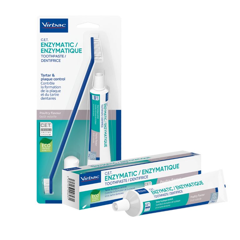 VIRBAC Virbac C.E.T. Pasta Dental Enzimática con Cepillo | Falabella Chile