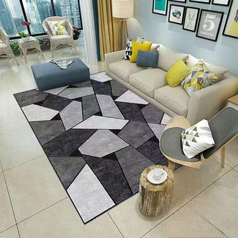 GENERICO ALFOMBRA RECTANGULAR 3D MODERNA 200X300 CON ANTIDELIZANTE ...