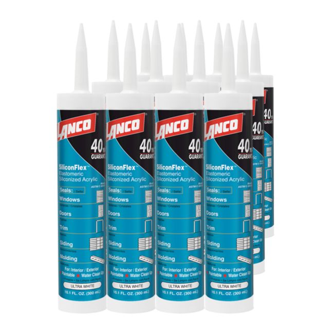 LANCO 12x Silicona Sellador Acrilico Siliconflex Lanco 300ml Café ...