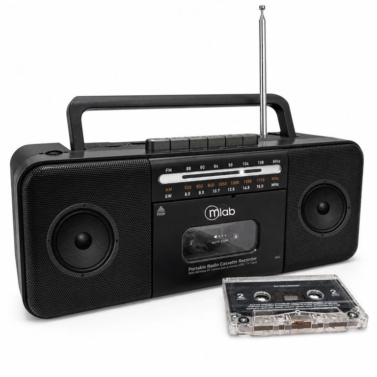 MLAB Radio AM FM BT Mp3 Bluetooth Con Cassette CF-28 Old Time 1980S ...