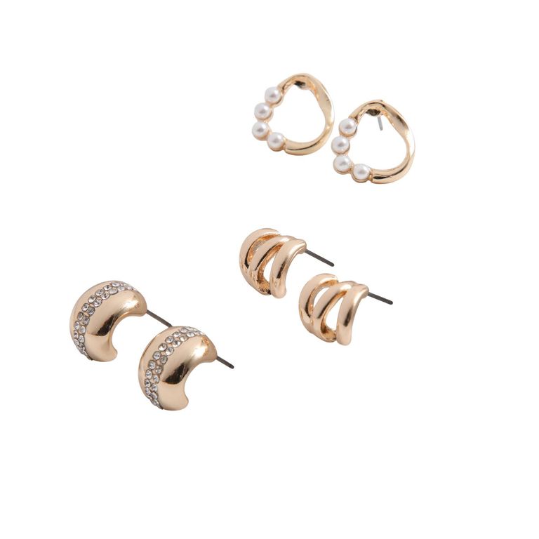 I D Set de 3 aros Baby Dorado ID | Falabella Chile