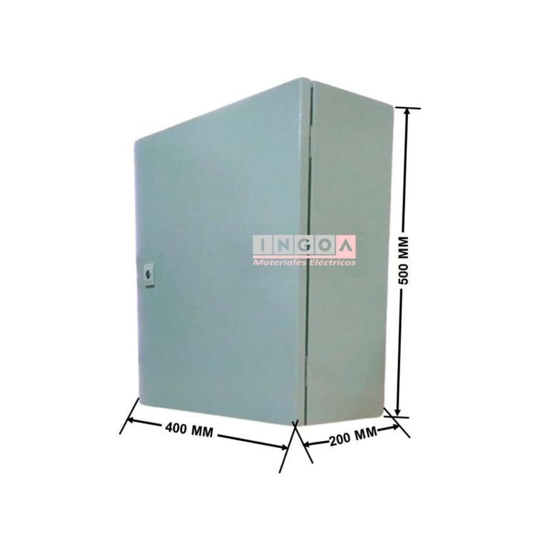 Gabinete Tablero Metalico 500x400x200mm C/Chasis 43Mod IP65 Ral 7032 ...