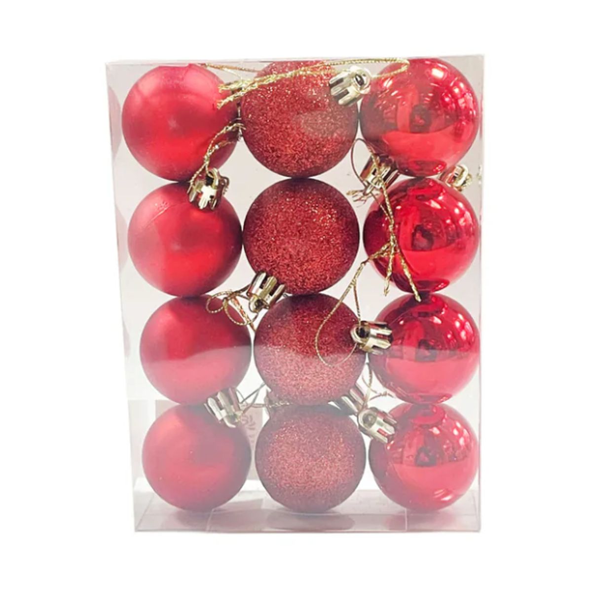 GENERICO Pack De 12 Esferas Navideñas 4 Cm Rojas | falabella.com