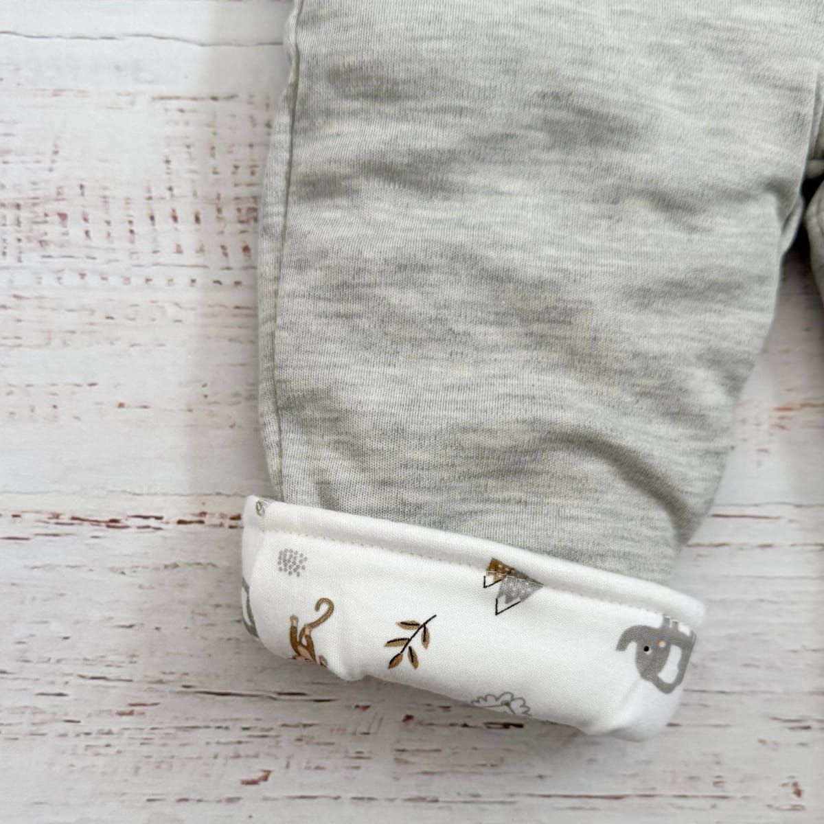 WAWA BABY DESIGN Pantalón Wawa Reversible Zoo Gris Algodon Pima ...