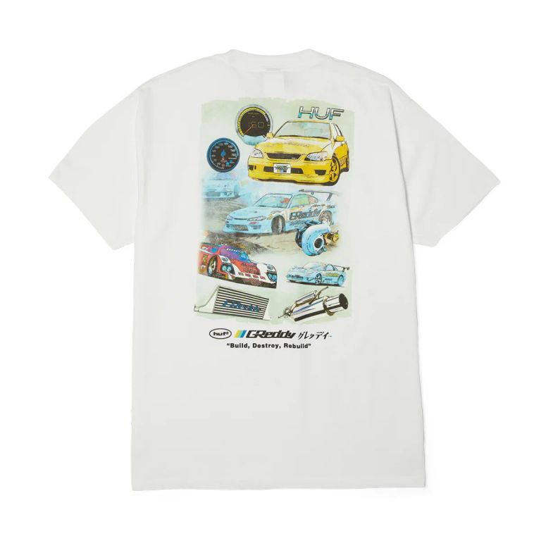 HUF Polera Blanca Hombre GREEDY PARTS HUF | falabella.com