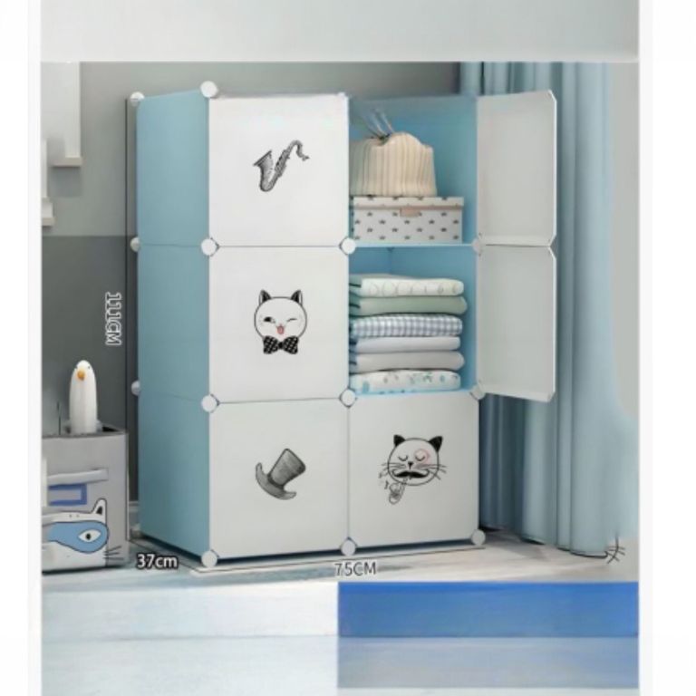 Armario Organizador Closet Plastico Plegable Armable 6 Cubos | Sodimac ...