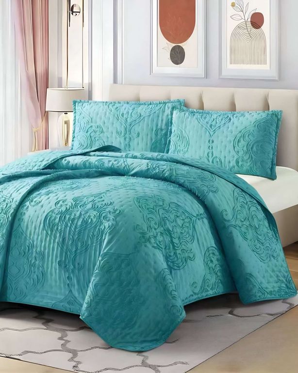 CUBRECAMA QUILT TUFTING DE LUJO SUAVE KING | Sodimac Chile