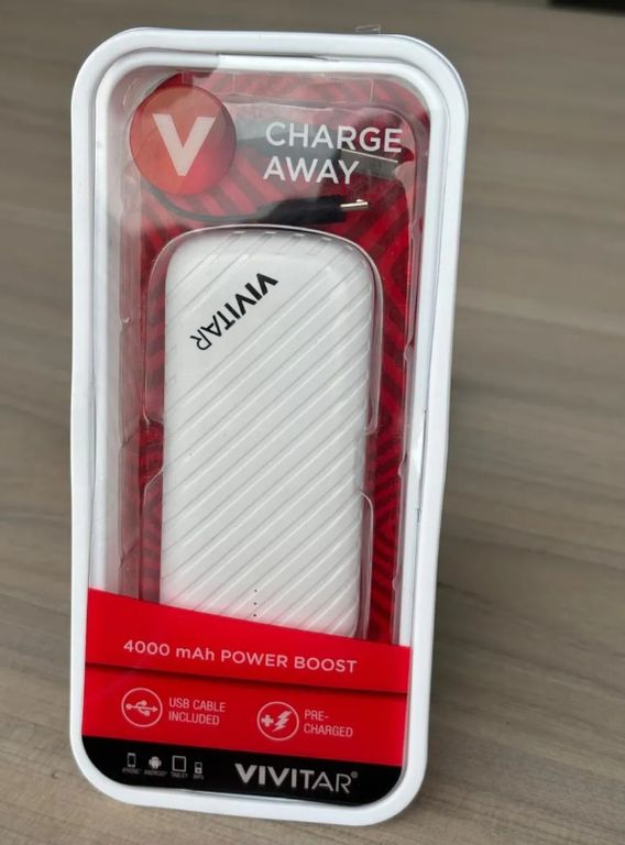 Power Bank Batería Portátil Vivitar 4000 Mah Blanco | Sodimac Chile