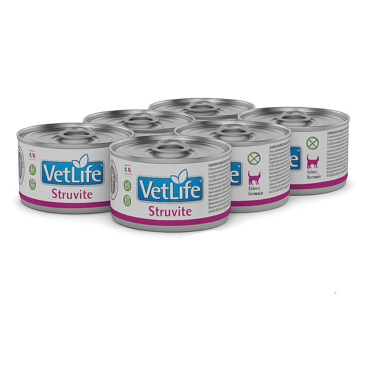 VETLIFE Alimento Vet Life Urinary Struvite Gato Pack x 6 Latas 85gr ...