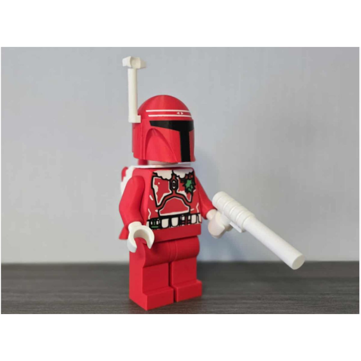 GENERICO Mandalorian Edición Roja de Navidad - Figura navideña ...