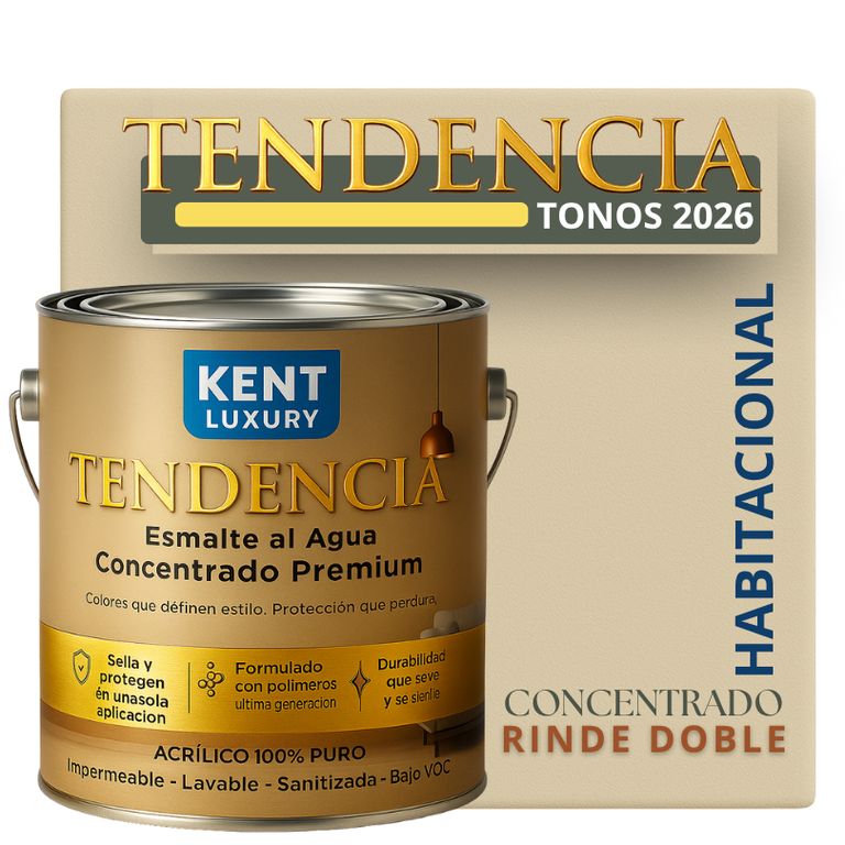 KENT PINTURA ESMALTE AGUA TENDENDIA - MATE - 4L WILLOW WIND | falabella.com