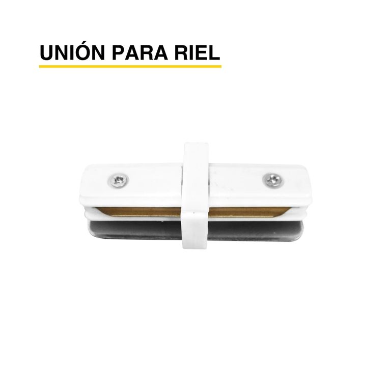 DEMASLED Unión Rígida Recta para Riel LED Track Light Color Blanco ...