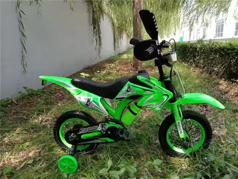 GENERICO Bicimoto Infantil Bicicleta Aro 16 Sonido Como Motor verde ...