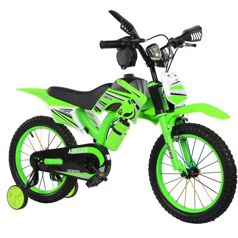 GENERICO Bicimoto Infantil Bicicleta Aro 12 Sonido Como Motor verde ...