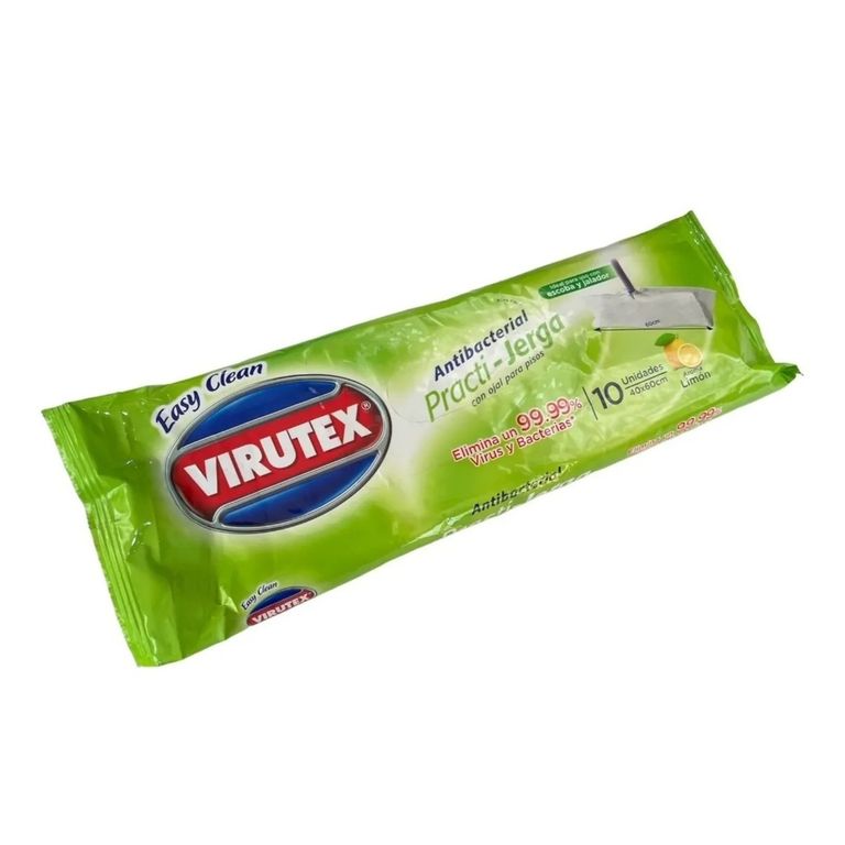 PACK X 4 TRAPERO HÚMEDO DESINFECTANTE PARA PISO LIMÓN VIRUTEX | Sodimac ...
