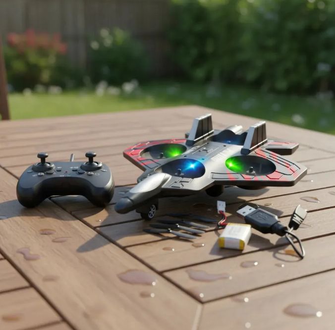 GENERICO Avión Dron Planeador A Control Remoto Juguete Mini Dron Negro ...