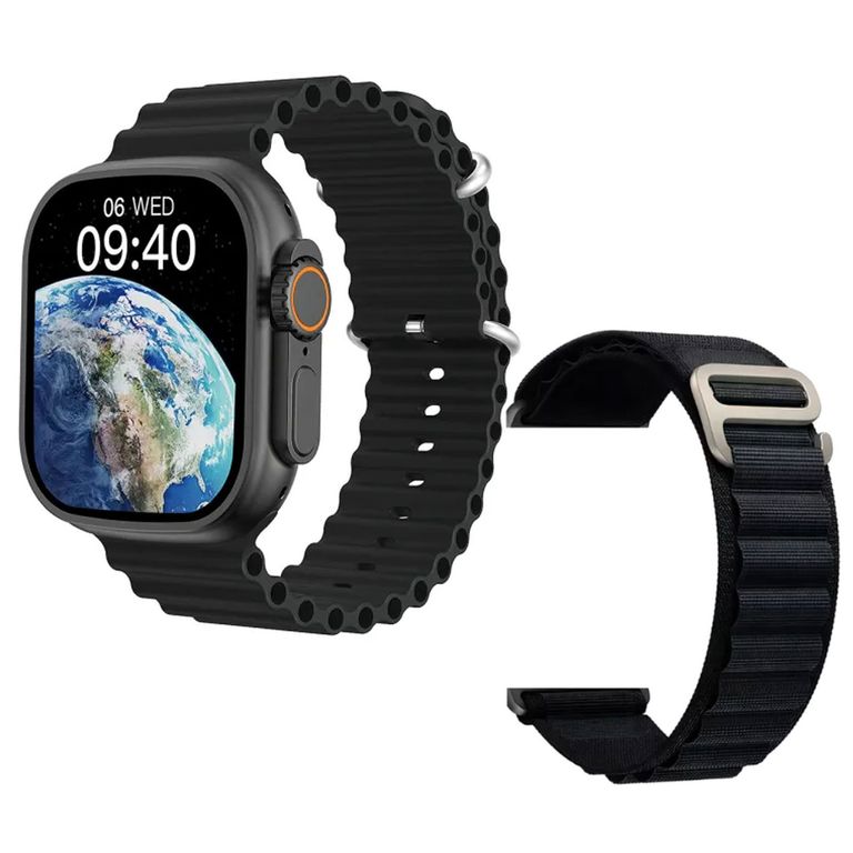 MOTOMO Reloj Inteligente Smartwatch Sport 49mm 2 Correas M70 Negro ...