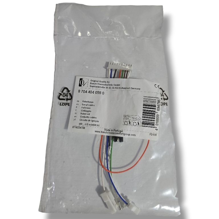 BOSCH Conjunto De Cables Original Junker Wr Botón transparente 10 Pines ...