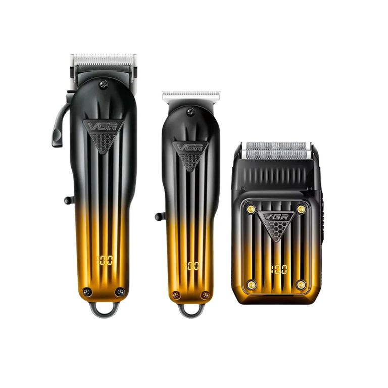 VGR VOYAGER Barber Combo VGR Profesional V644 Clipper + Trimmer ...
