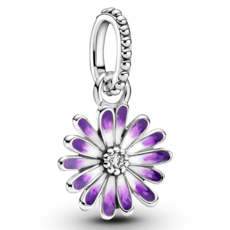 PANDORA Charm Colgante Margarita Morada Mujer Pandora | Falabella Chile