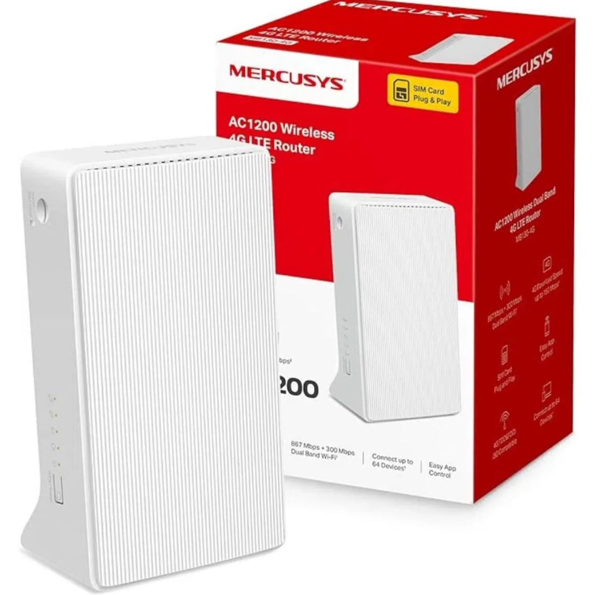 MERCUSYS Router Inalambrico Mercusys MB130-4G SIM Liberado 4G LTE ...
