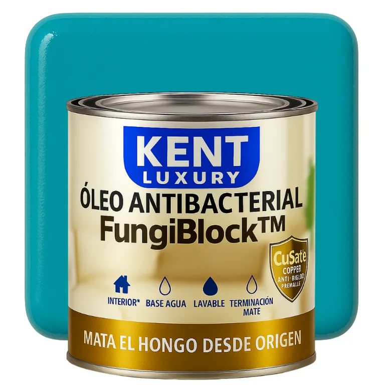KENT OLEO MATE INTERIOR BASE AGUA - ANTIBACTERIAL - 14 GALON AZUL ...
