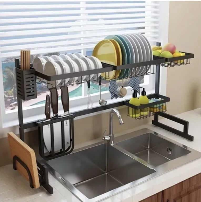 Seca Plato Acero Inoxidable Escurridor Vajilla 85cm Amplio y grande ...