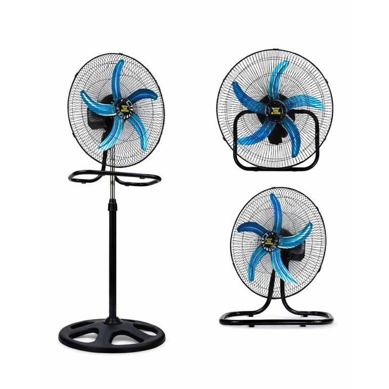 GENERICO Ventilador 5 Aspas Metálico Grande 3 En 1 Pedestal Pared ...
