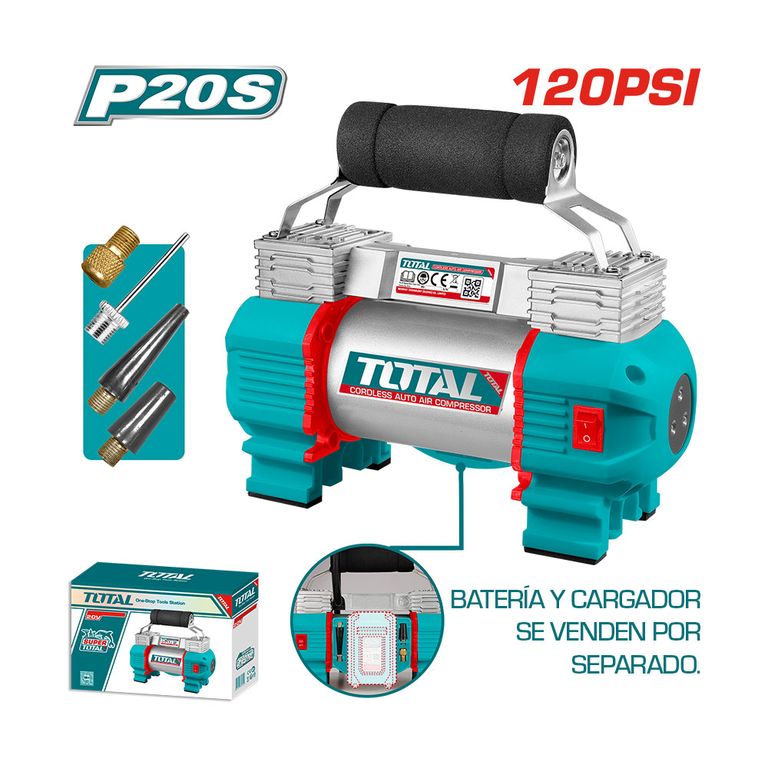 TOTAL TOOLS Compresor para Auto 20V 120PSI Total | Falabella Chile