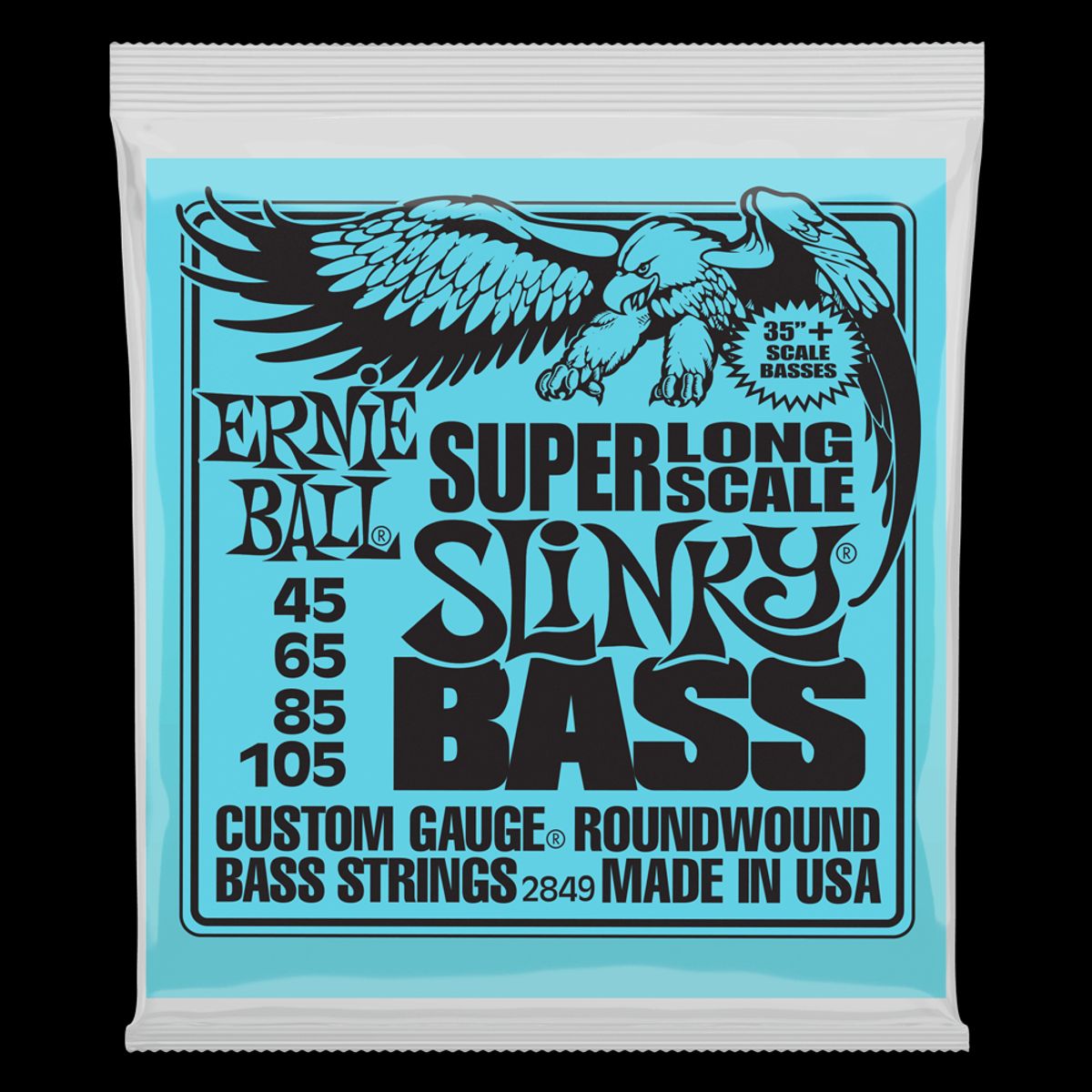 ERNIE BALL Slinky Electric Bass Strings - 45-105 - Escala Súper Larga ...