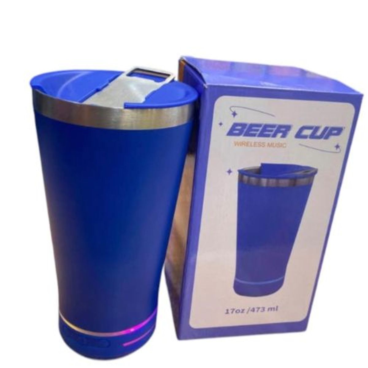GENERICO Vaso Termino Cerveza 473 Ml Con Parlante Y Abre Botellas ...
