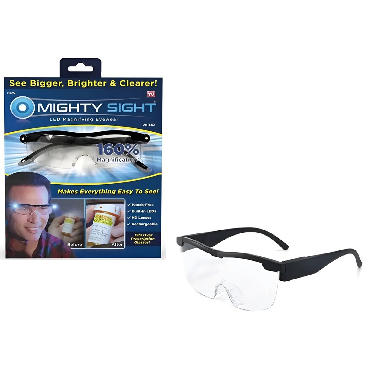 GENERICO Lentes Lupa Gafas Con Aumento Linterna Led Visor Relojeria ...