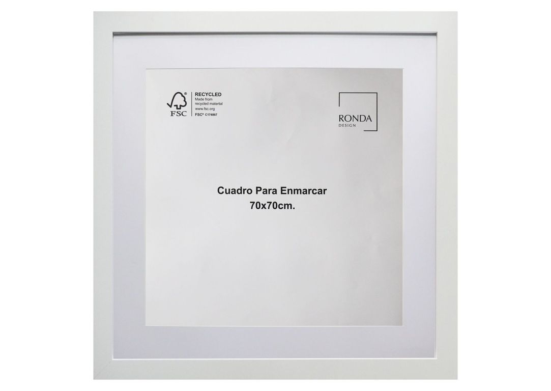 Cuadro para enmarcar 70x70 CM Blanco | Sodimac Chile