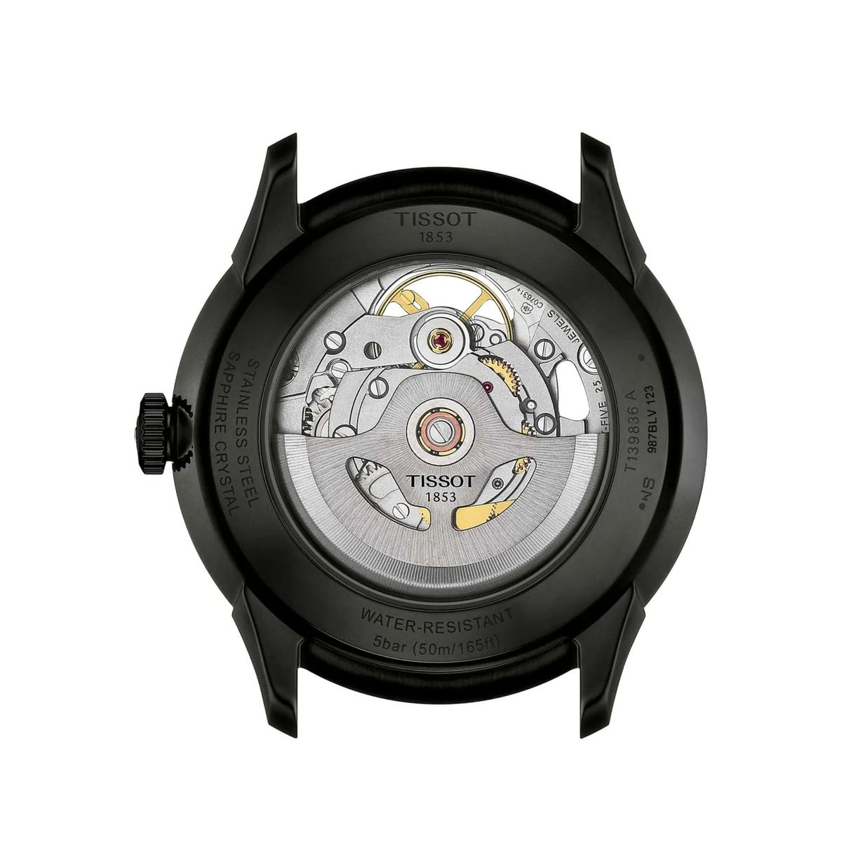 TISSOT Reloj Tissot Chemin Des Tourelles Skeleton Negro T1398363644100 ...