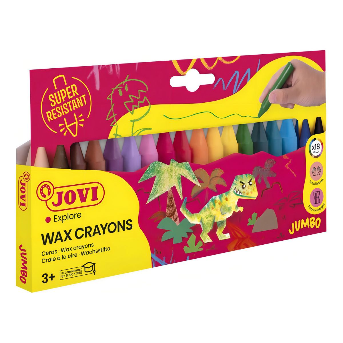 JOVI Jovi Set 18 Crayones Cera Jumbo Colores | falabella.com
