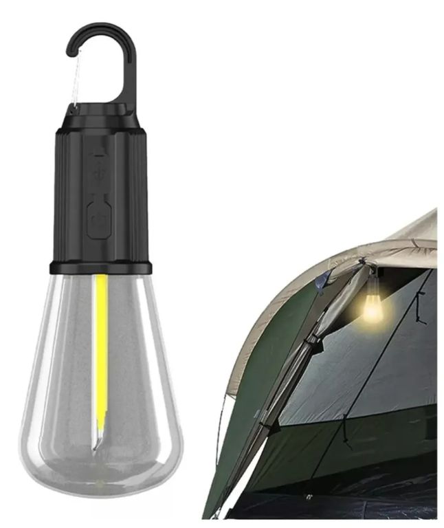 Lámpara Camping Foco Led Recargable Usb Portátil Negro | Sodimac Chile