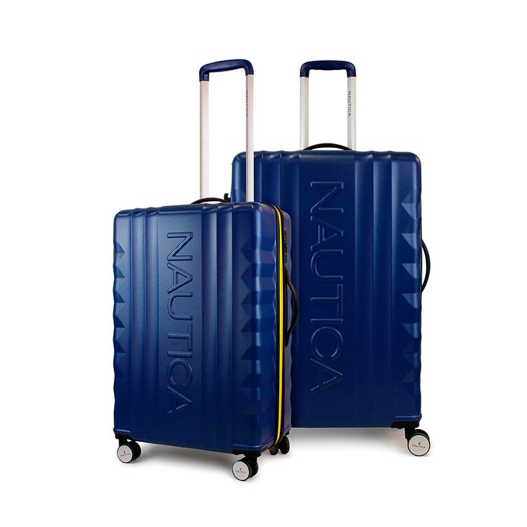 Pack 2 maletas Nautica M+L Polonia 20kg y 23kg azul | Sodimac Chile