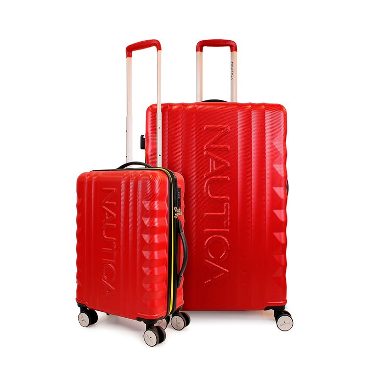 Pack 2 maletas Nautica S+L Polonia 10kg y 23kg roja | Sodimac Chile