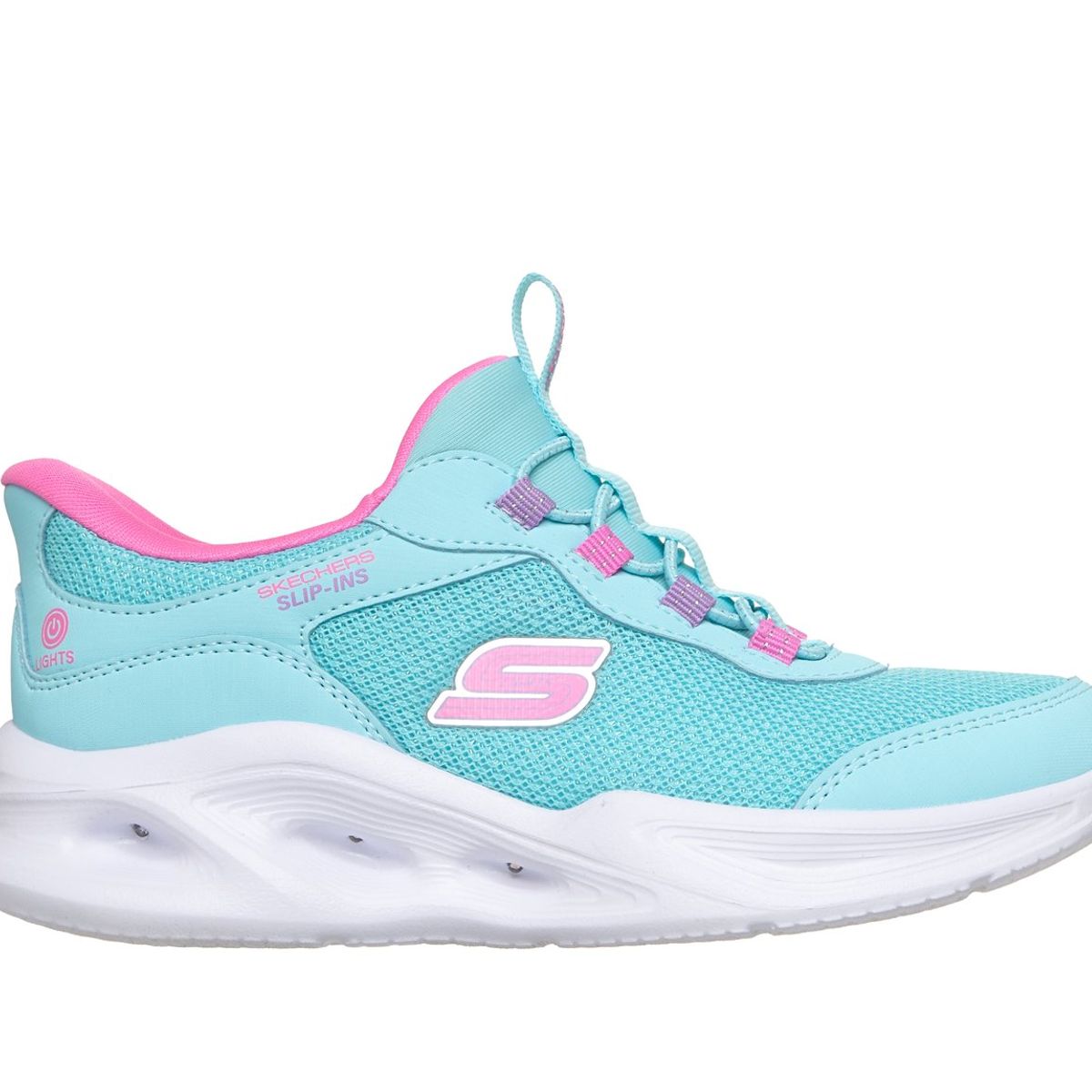 SKECHERS Zapatillas Niña Slip-ins Sola Glow Celeste Skechers ...