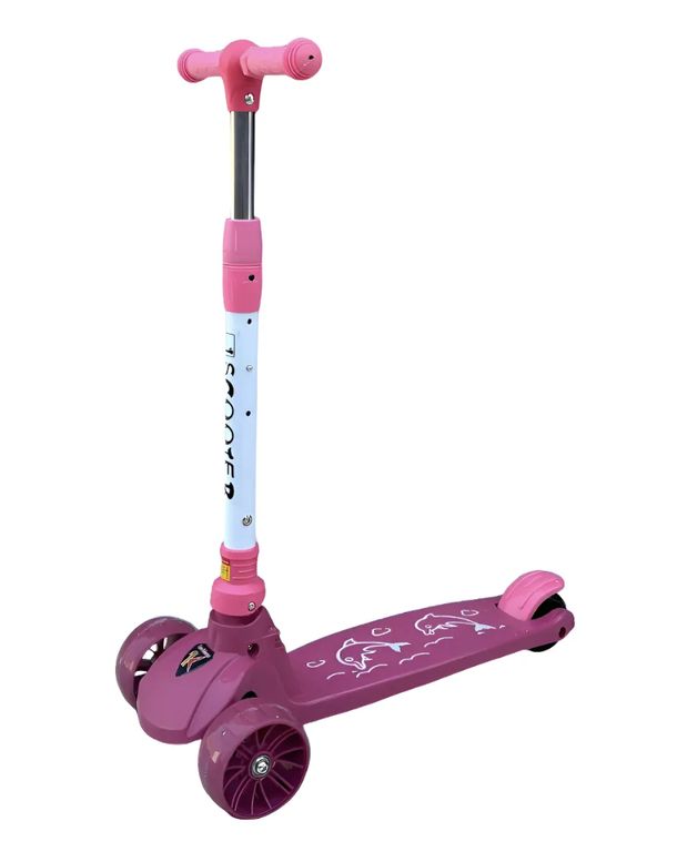 OKAY Scooter Monopatin De Pie Diseño Delfin Con Luces Y Música Color ...
